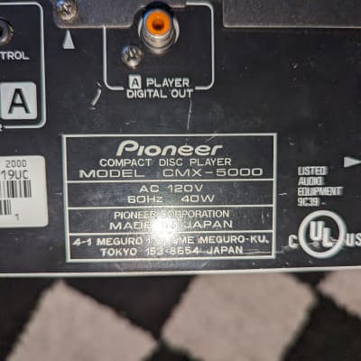 Pioneer CMX-5000 CDJ's + CU-160 Controller | Reverb