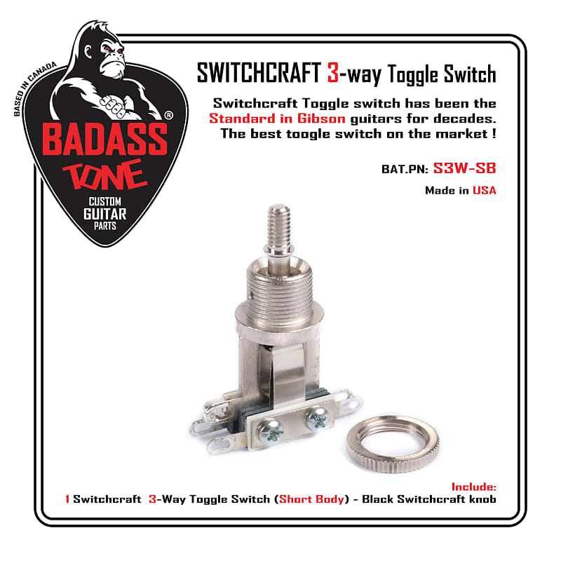 Switchcraft Switchcraft 3-Way Toggle Short body | Reverb