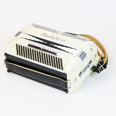 1959 De La Rosa Electric Acoustic Accordion White Pearloid | Reverb