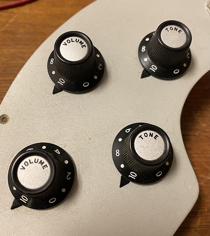 Teisco Knobs & Pointers Set of 4 1960’s Black | Reverb