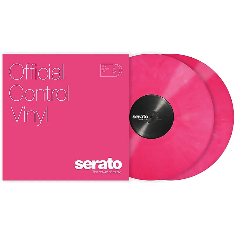 Serato 12" Standard Colours Control Vinyl - Pink (Pair) | Reverb UK