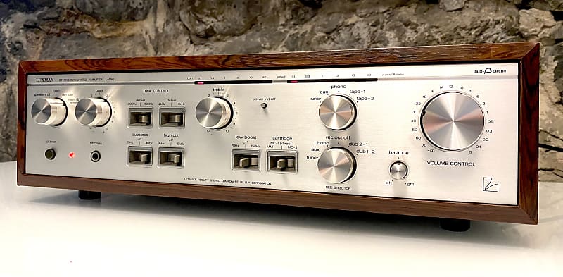 Vintage Luxman L-450 Integrated Amplifier - Rosewood + | Reverb