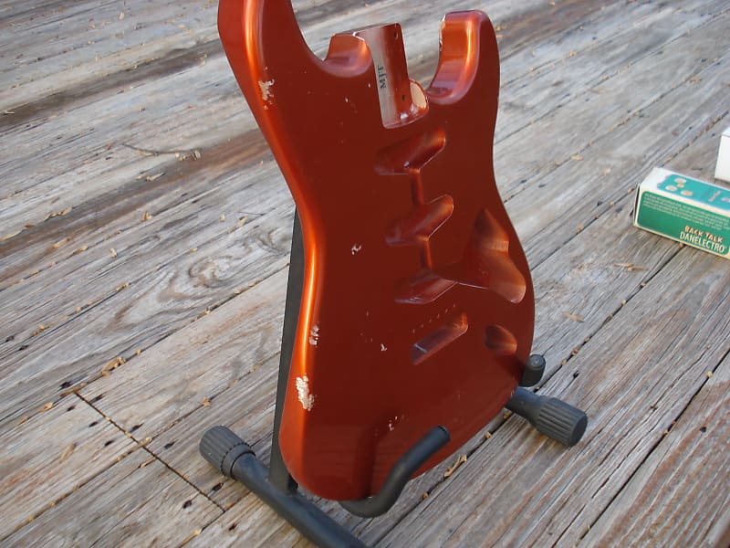 MJT MJT / Strat style Body 2023 - Faded Candy Apple Red Nitro | Reverb