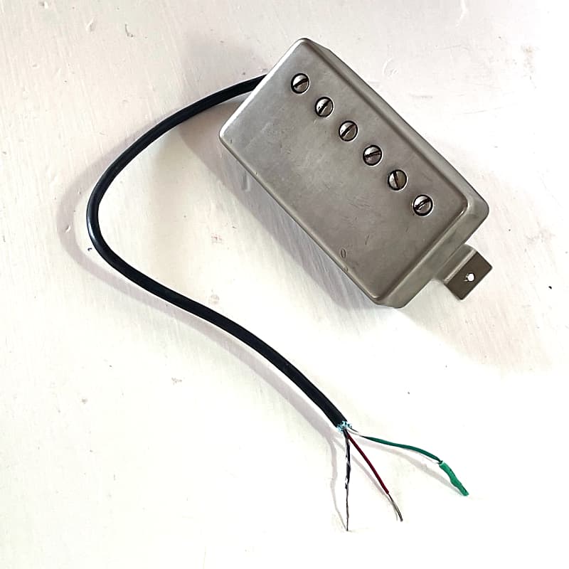 Sheptone AB-N Neck Humbucker Pickup PAF Style Aged RAW Nickel | Reverb