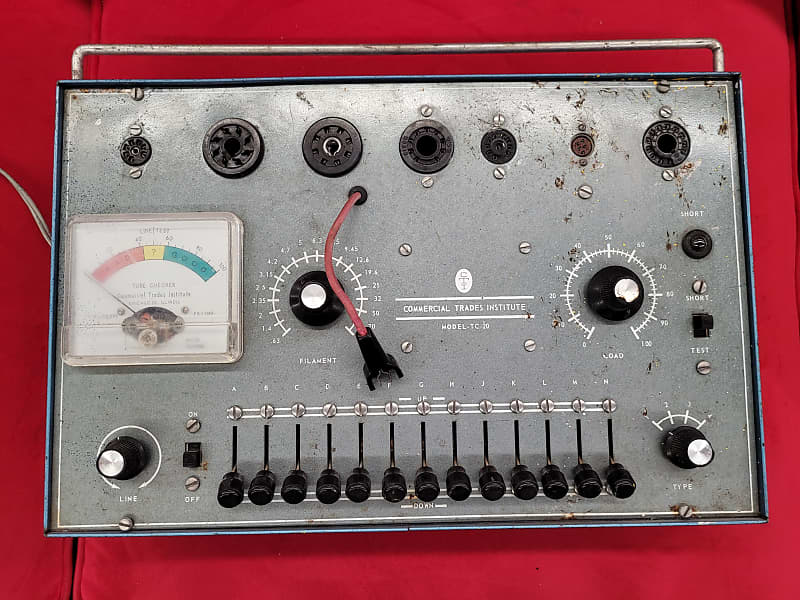 Commercial Trades Institute TC-20 Tube Tester - Blue/Gray | Reverb