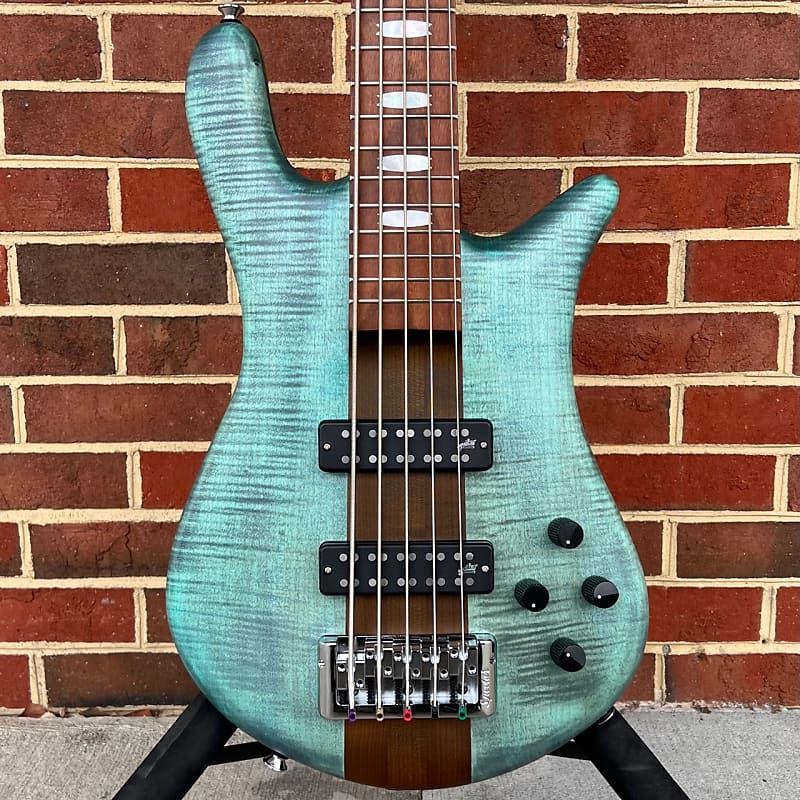 Spector Euro 5 RST, Turquoise Tide Matte, Roasted Maple Neck | Reverb
