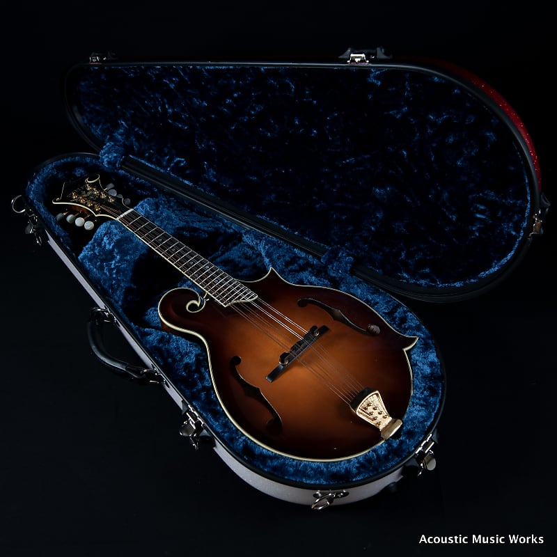 Calton Cases Mandolin Flight Case, F or A Style, Red White | Reverb