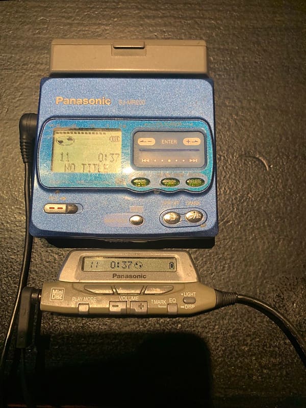 Panasonic SJ-MR200 Mini Disc Walk man/Recorder - Blue | Reverb