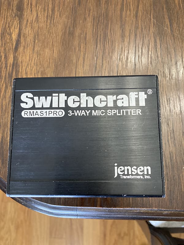 Switchcraft 3 way mic splitter RMAS1 Pro Mid 2000’s - Black | Reverb