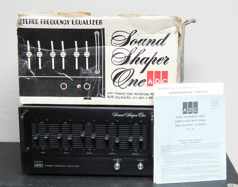 ADC SS-1 Sound Shaper One 10-band Stereo Graphic EQ Equalizer | Reverb