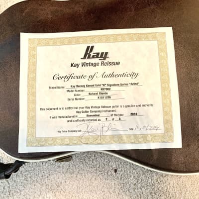 Kay Barney Kessel “Artist" Vintage Reissue 2018 - Blonde | Reverb