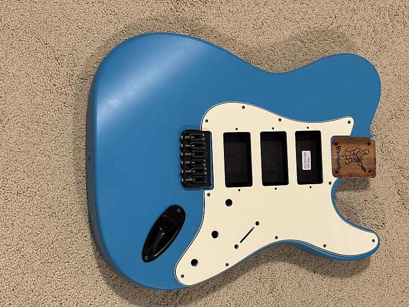 Warmoth Hybrid Telecaster - Matte Turquoise | Reverb