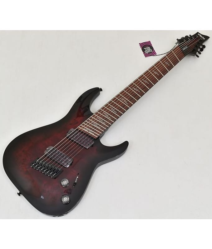 Schecter Omen Elite-8 Multiscale Guitar Black Cherry | Reverb Canada