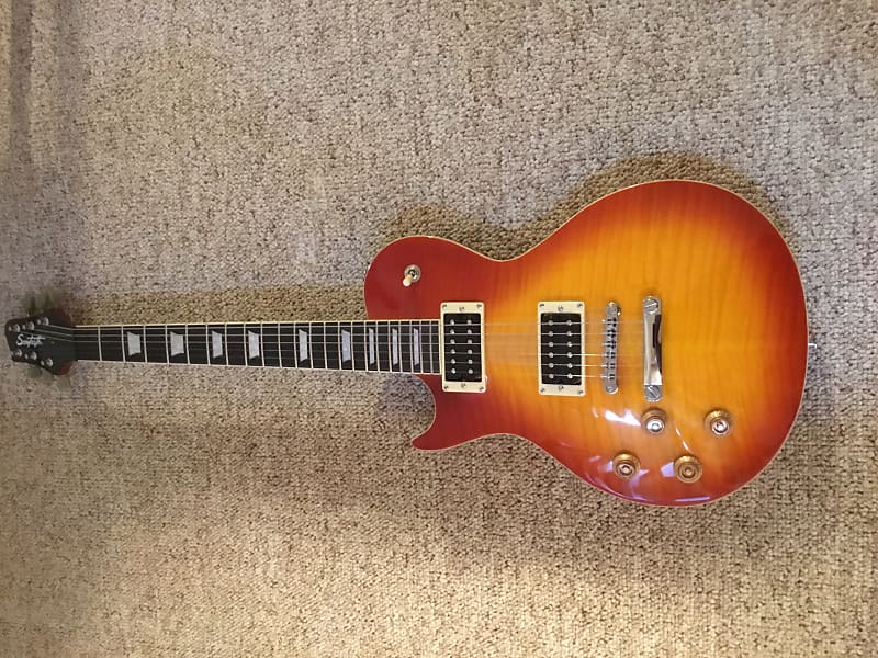 Left Handed Sawtooth Heritage with Upgrades-Cherry Sunburst | Reverb