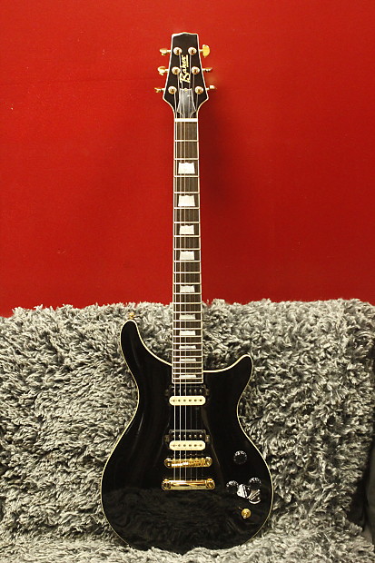 New Ed Roman Baker 2014 Tuxedo Black Double Cutaway guitar + | Reverb