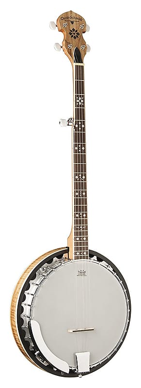 Oscar Schmidt OB5SP Spalted Maple Bluegrass 5-String Banjo | Reverb