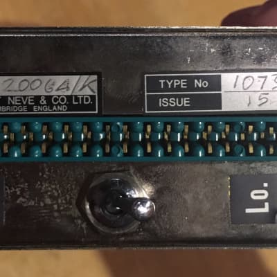 Vintage Neve 1073 8-Channel Mic Preamp EQ Racked with output | Reverb