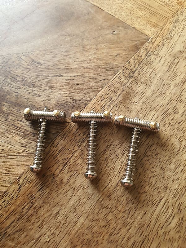 1960s style threaded bridge saddles set of 3 Telecaster | Reverb