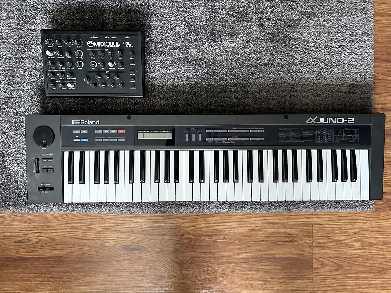 Roland Alpha Juno-2 with MidiClub JunoCTRL | Reverb