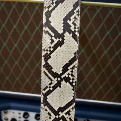 Real Snakeskin Python Custom Guitar Strap ~ Randy Rhoads | Reverb
