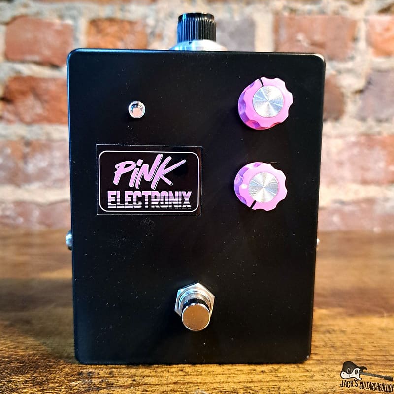 Pink Electronix Reverse Tuxedo (2020s - Black / Pink Plate) | Reverb