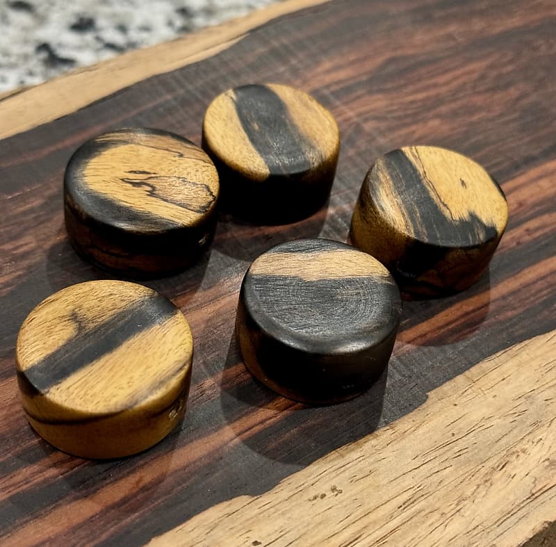 Pale Moon Ebony - Wood volume/tone knobs (Price per knob) | Reverb