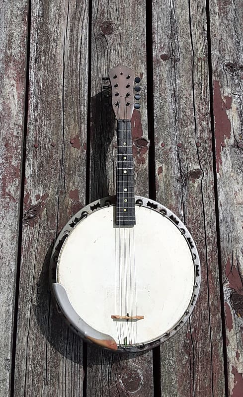 Unknown 8 string banjo-mandolin 1920's folk instrument by | Reverb