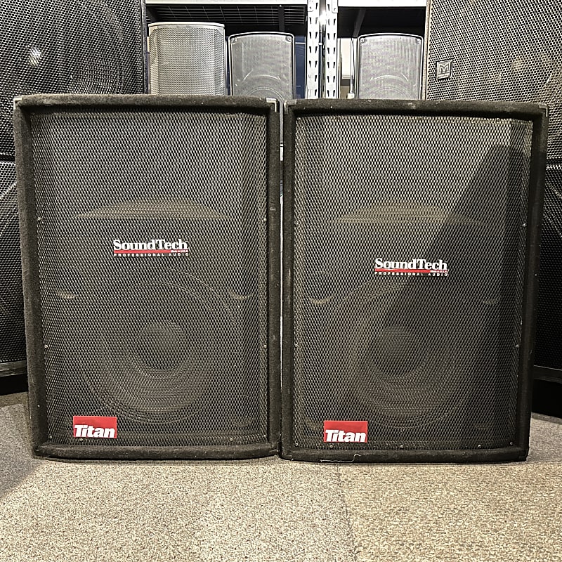 SoundTech T5+ 15" 2-Way Loudspeaker - Black - Local Pickup | Reverb