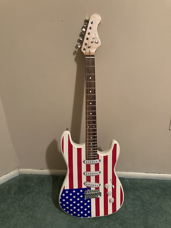 Eleca USA American Flag Electric Guitar | Reverb