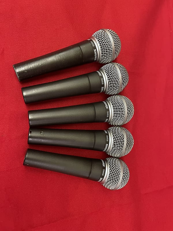 Shure SM58 5 mics from professional smoke free environment | Reverb