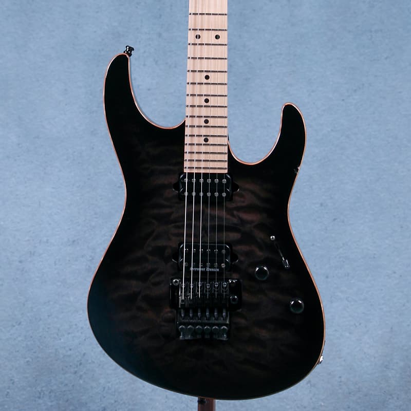 Suhr Modern Pro HH Electric Guitar w/Case - Trans Black Quilt | Reverb