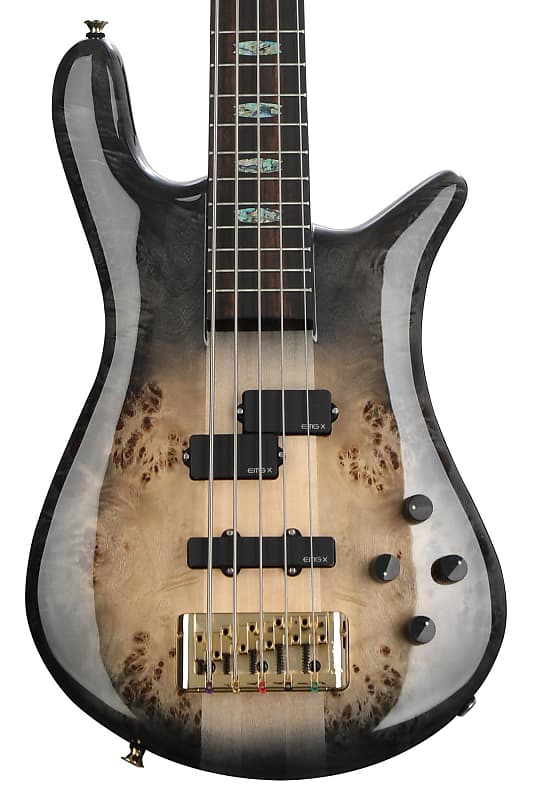 Spector Euro 5 CST Electric Bass Guitar - Natural Black Burst | Reverb
