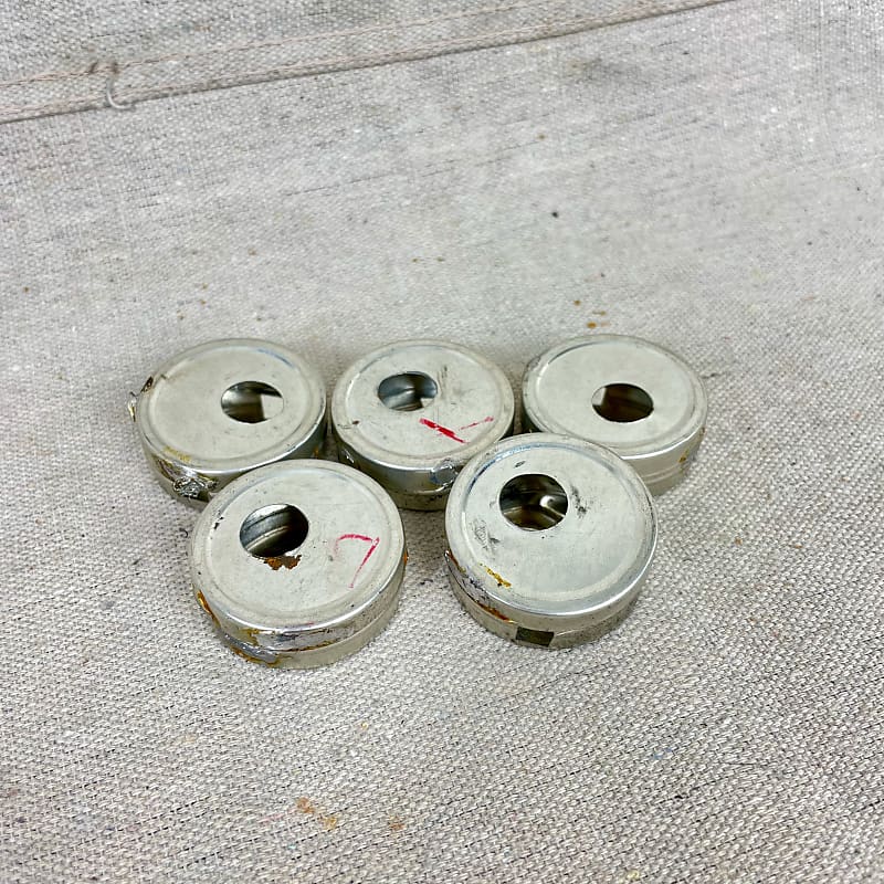Gibson Epiphone (5) Potentiometer Dust Protective Cans 1960s | Reverb