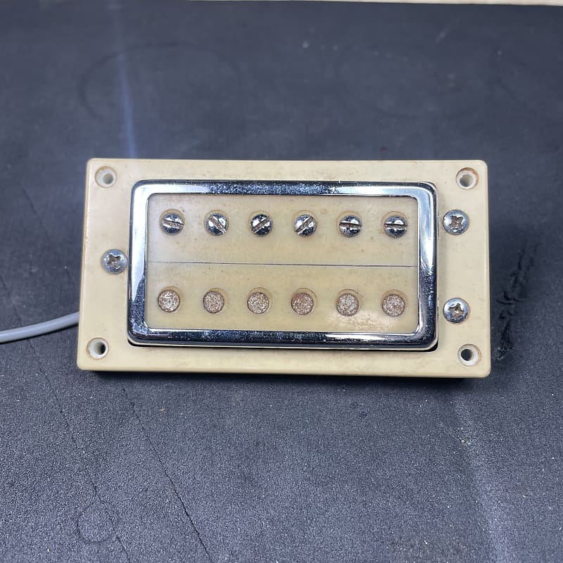 Univox Hi-Flyer Guitar Pickup 1970s - Cream | Reverb