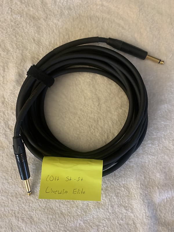 Live Wire EIC20 Elite Instrument Cable - 20' 2010s - Black | Reverb