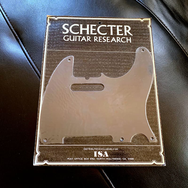 Schecter PT Tele Telecaster Pickguard Black Anodized Aluminum | Reverb