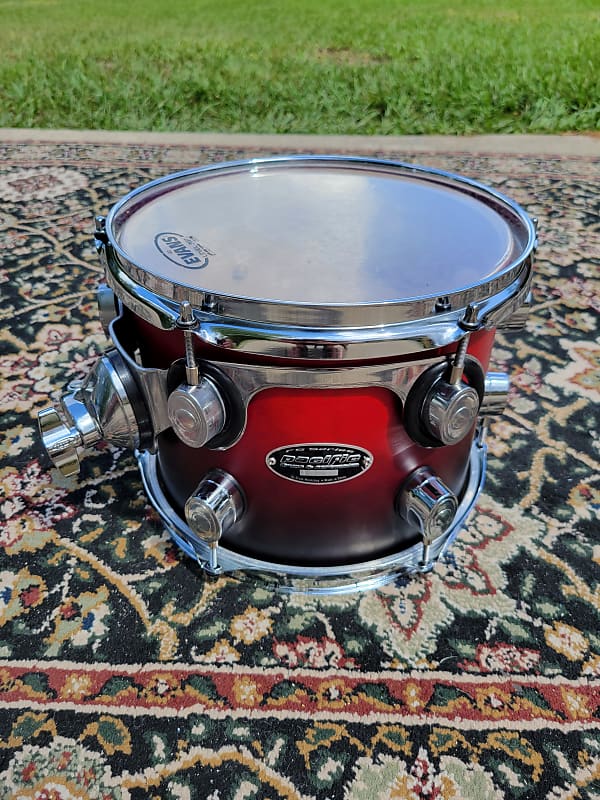 PDP FS Series 10x8 Birch Tom Drum - Red Satin Fade (140-34) | Reverb