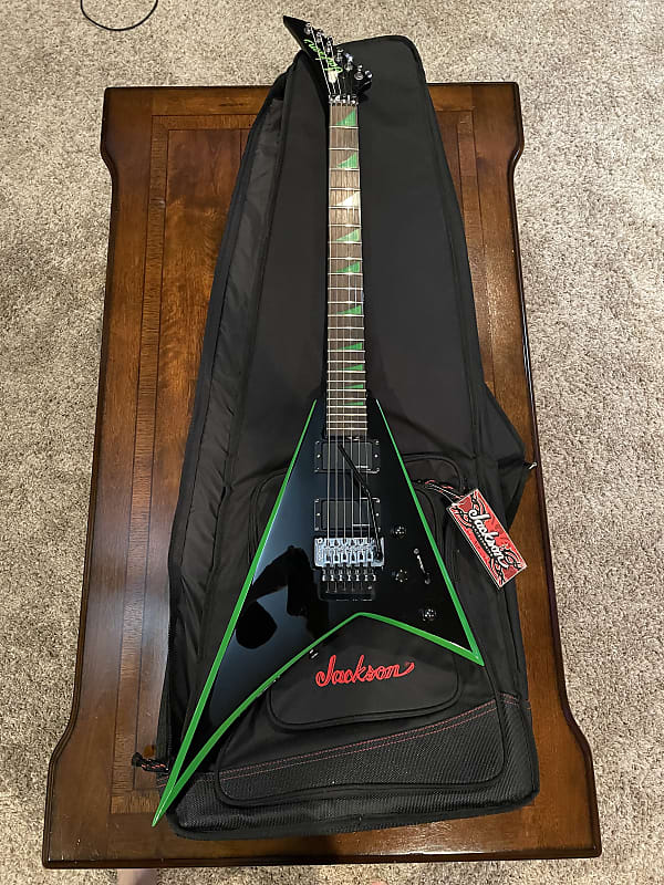 Jackson RRX24 - Black / Green Bevels | Reverb