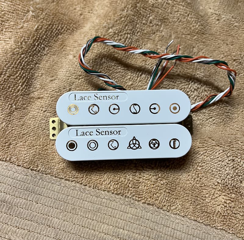 Lace Led Sensor Dually Humbucker Gold/ Gold 2021 White | Reverb