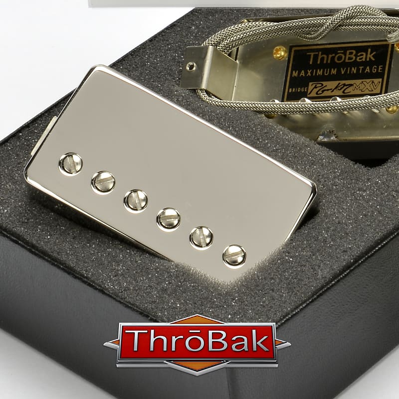 ThroBak PG-102 MXV P.A.F. Repro Set Brite Nickel | Reverb