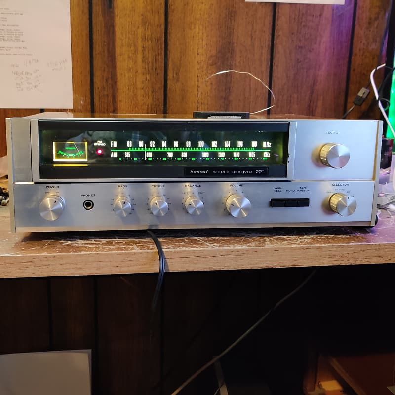 Vintage Sansui Model 221 Stereo Receiver, Restored, Recapped, | Reverb