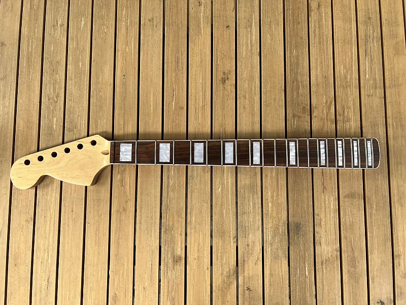 Right Hand Reverse Headstock Stratocaster Neck with Binding | Reverb