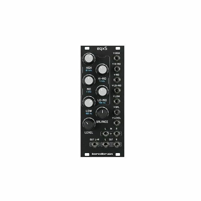 BoredBrain EQx5 Voltage Controlled Equalizer Module (black) | Reverb