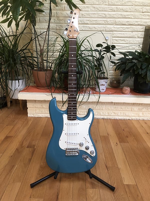 Samick Model 11 / MR "S" Style 1990s - Blue | Reverb