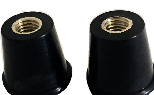 Bass Drum Spur/Leg Threaded Rubber Feet/Tips Universal | Reverb