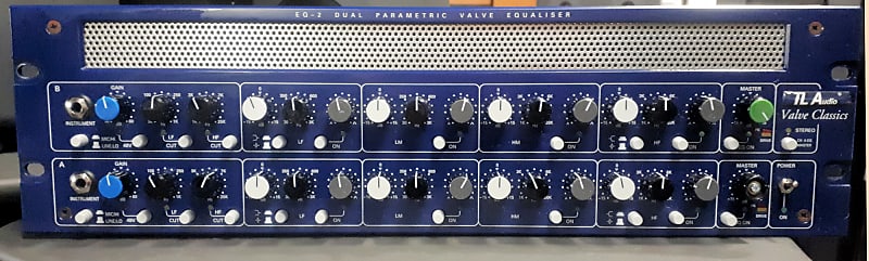 TL Audio EQ2 Dual Channel Parametric EQ Blue | Reverb UK