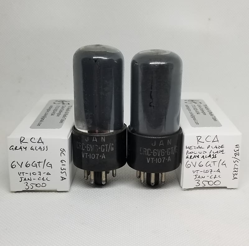 RCA JAN 6V6GT/G VT-107-A Perfectly Matched Pair | Reverb