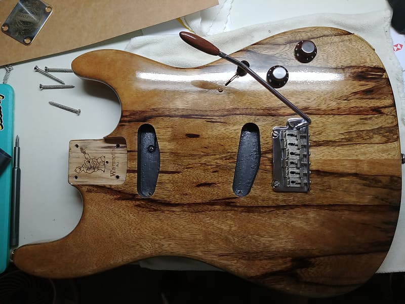 Warmoth Rear Route Stratocaster body Nitro clear | Reverb