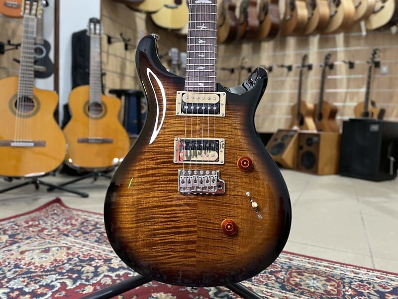 Paul Reed Smith PRS SE Custom 24 Black Gold Sunburst | Reverb