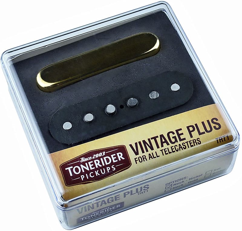 Tonerider Vintage Plus Telecaster Pickups set Gold | Reverb